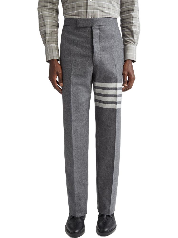 THOM BROWNE Thom Browne 4-Bar Wool and Cashmere Trousers